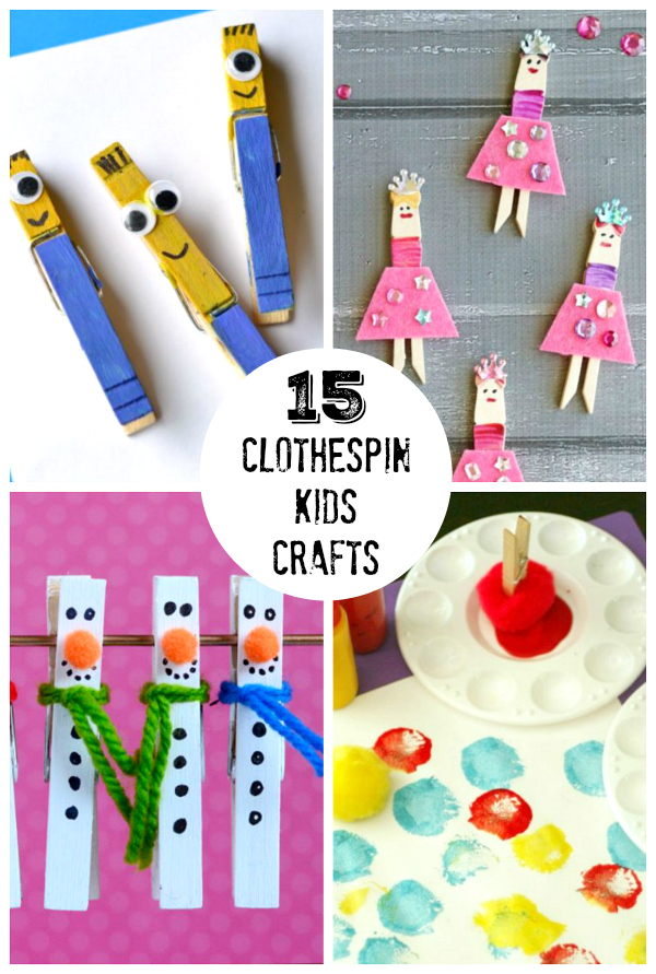 15 Clothespin Crafts Your Little Ones Will Love to Make - Make and Takes 15 Clothespin Crafts Your Little Ones Will Love to Make - Make and Takes