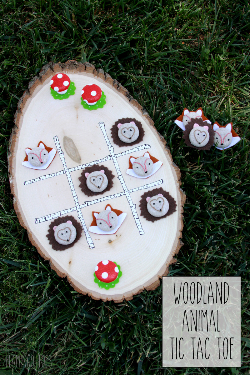 Woodland Animals Tic Tac Toe Game | Make and Takes